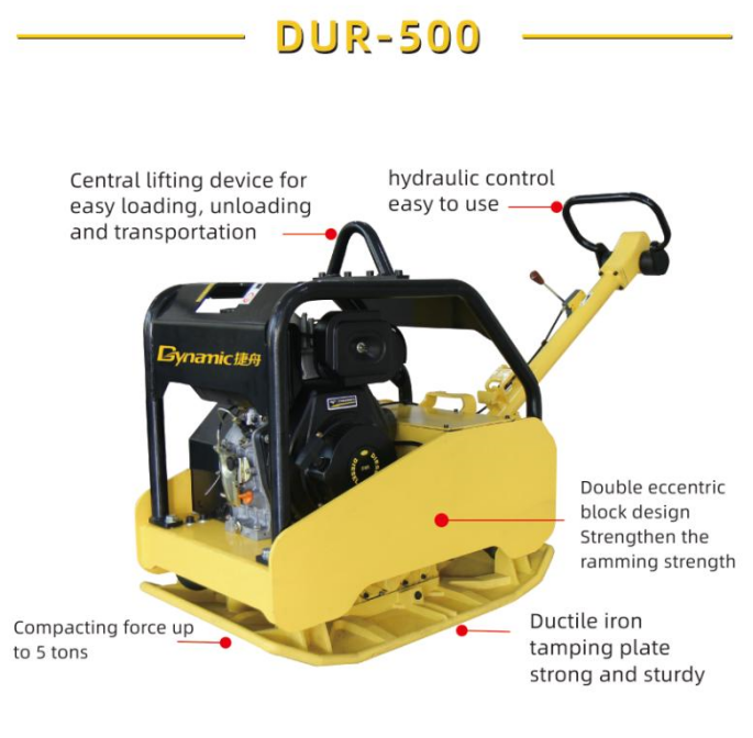 Wholesale DUR-500 428 kg CE certified diesel gasoline engine vibrating ...